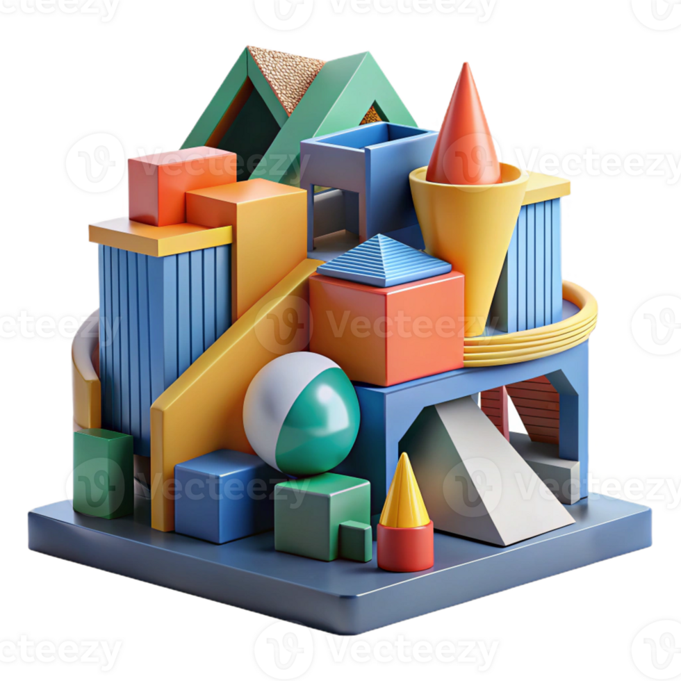 Extraordinary Traditional Deconstructivist Museum Fragmented Forms Angular Shapes Bold Colors