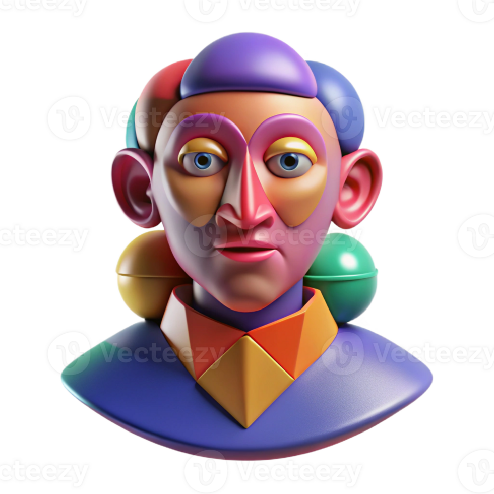 Elegant Creative A Stylized Abstract Representation Of A Human Face Composed Of Geometric