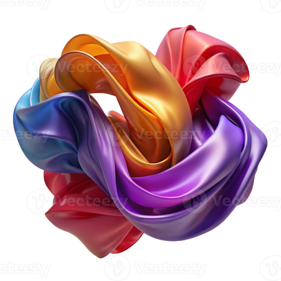 Stunning Modern A Dynamic Composition Of Overlapping Translucent Fabrics Rendered In Rich