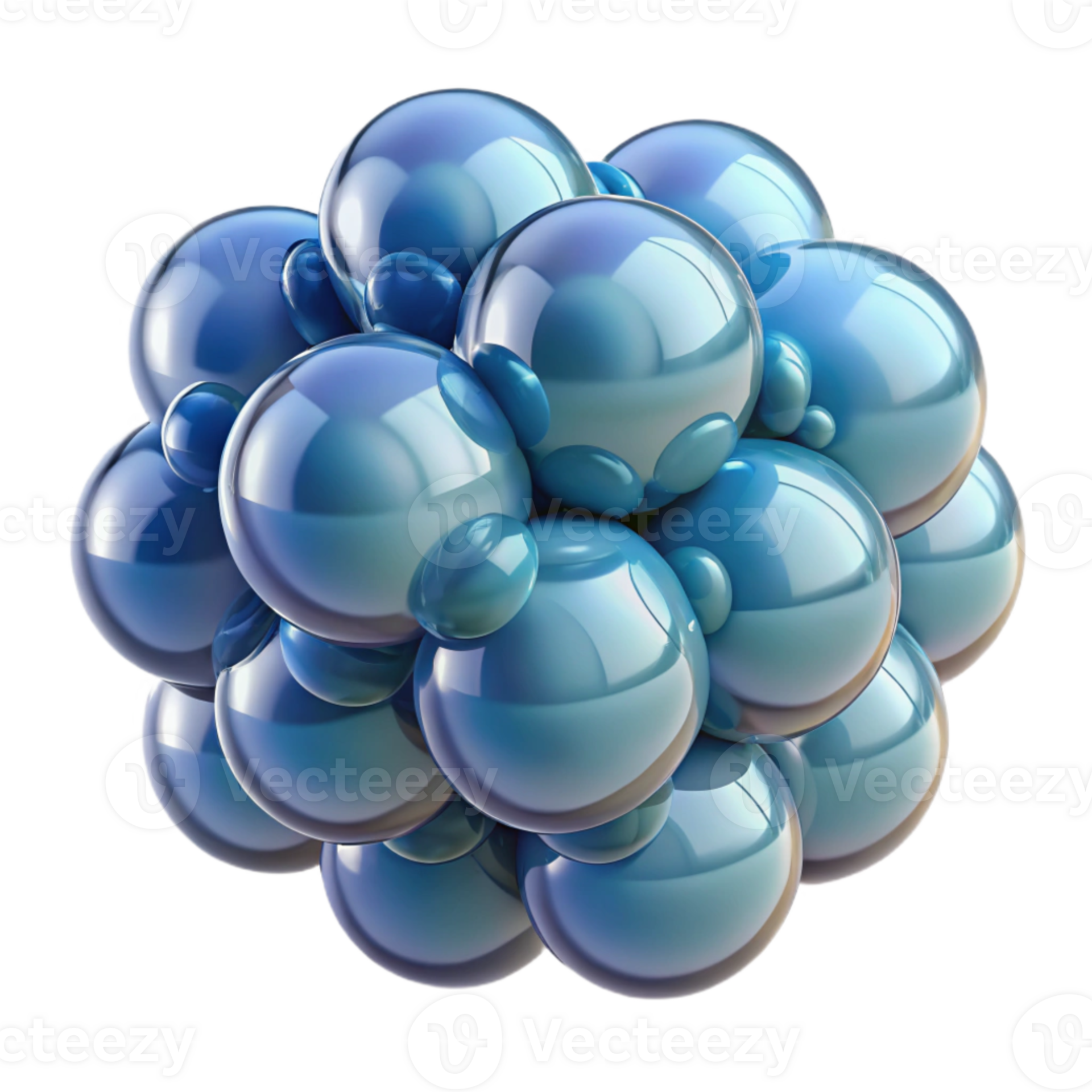 Beautiful Classic A Cluster Of Translucent Spheres Overlapping And Interacting With Each Other