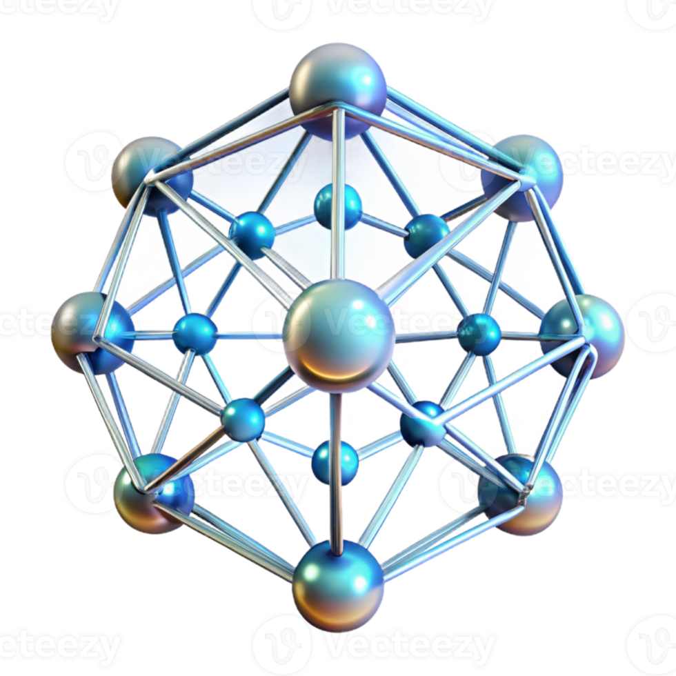 serene contemporary A network of interconnected, glowing nodes, forming a complex, web-like ...