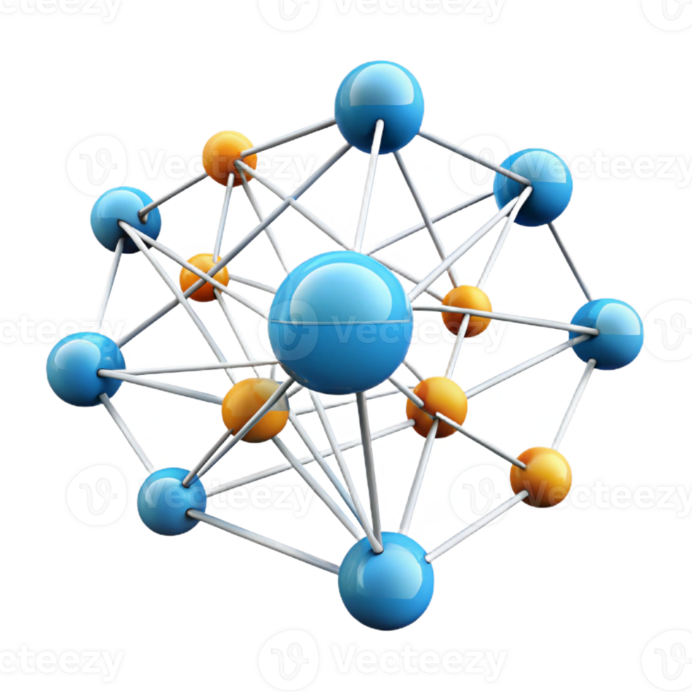 Beautiful Minimalist Serene Modern A Network Of Interconnected Nodes