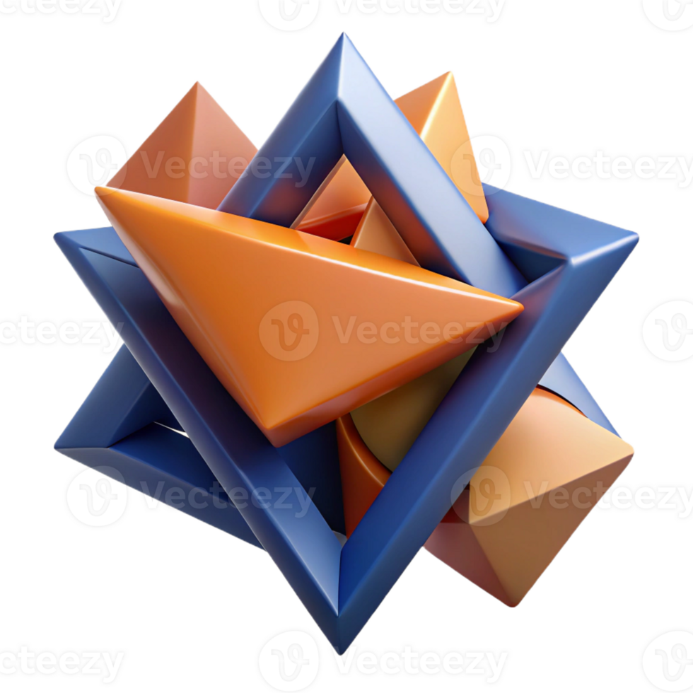 Stunning Vintage Sharp Geometric Shapes Intersecting And Overlapping Creating A Sense Of