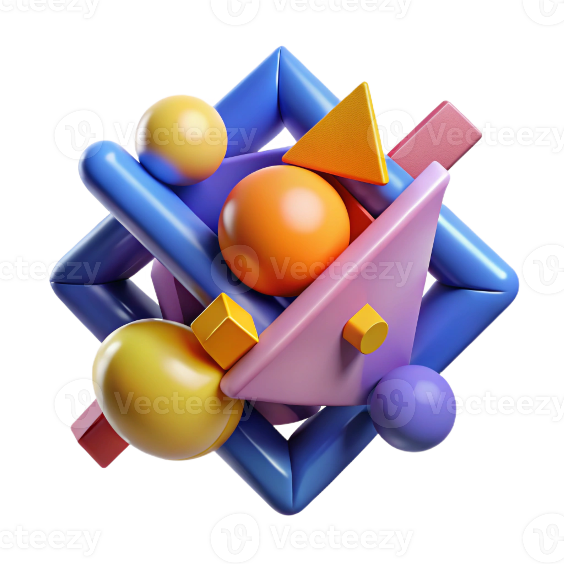 dramatic abstract A dynamic composition of intersecting planes and geometric shapes, with a bold ...