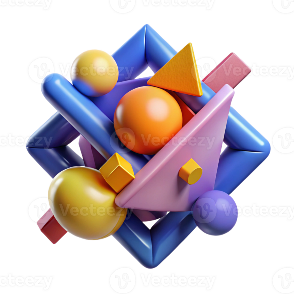 Dramatic Abstract A Dynamic Composition Of Intersecting Planes And Geometric Shapes With A Bold