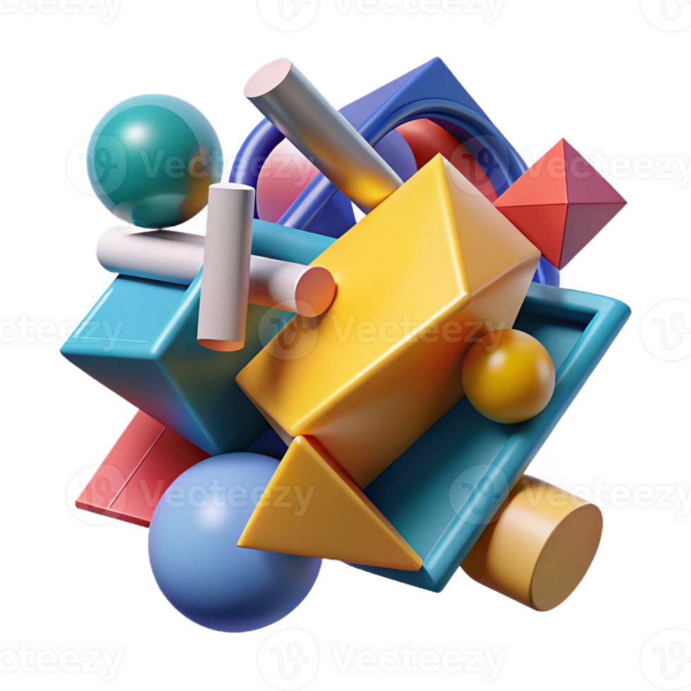 Elegant Minimalist A Dynamic Composition Of Intersecting Planes And Geometric Shapes With A