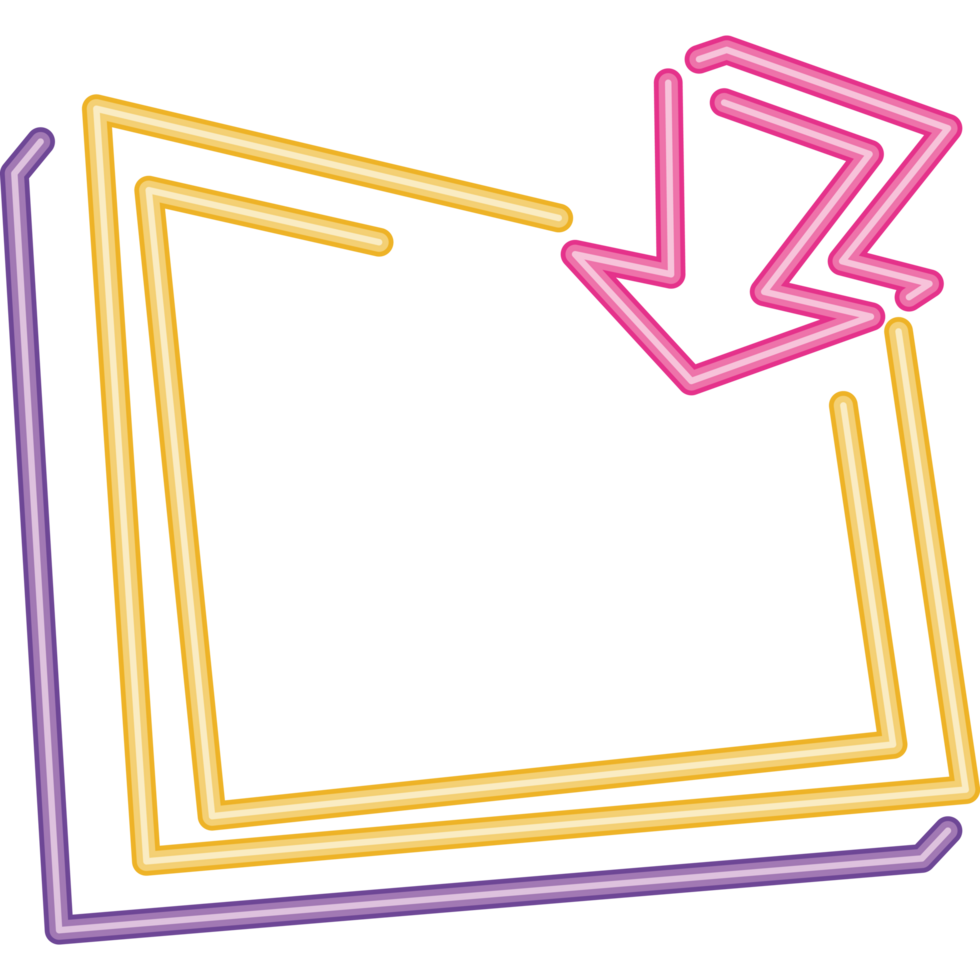 arrow and squares neon light label 58272874 PNG arrow and squares neon light label 58272874 PNG