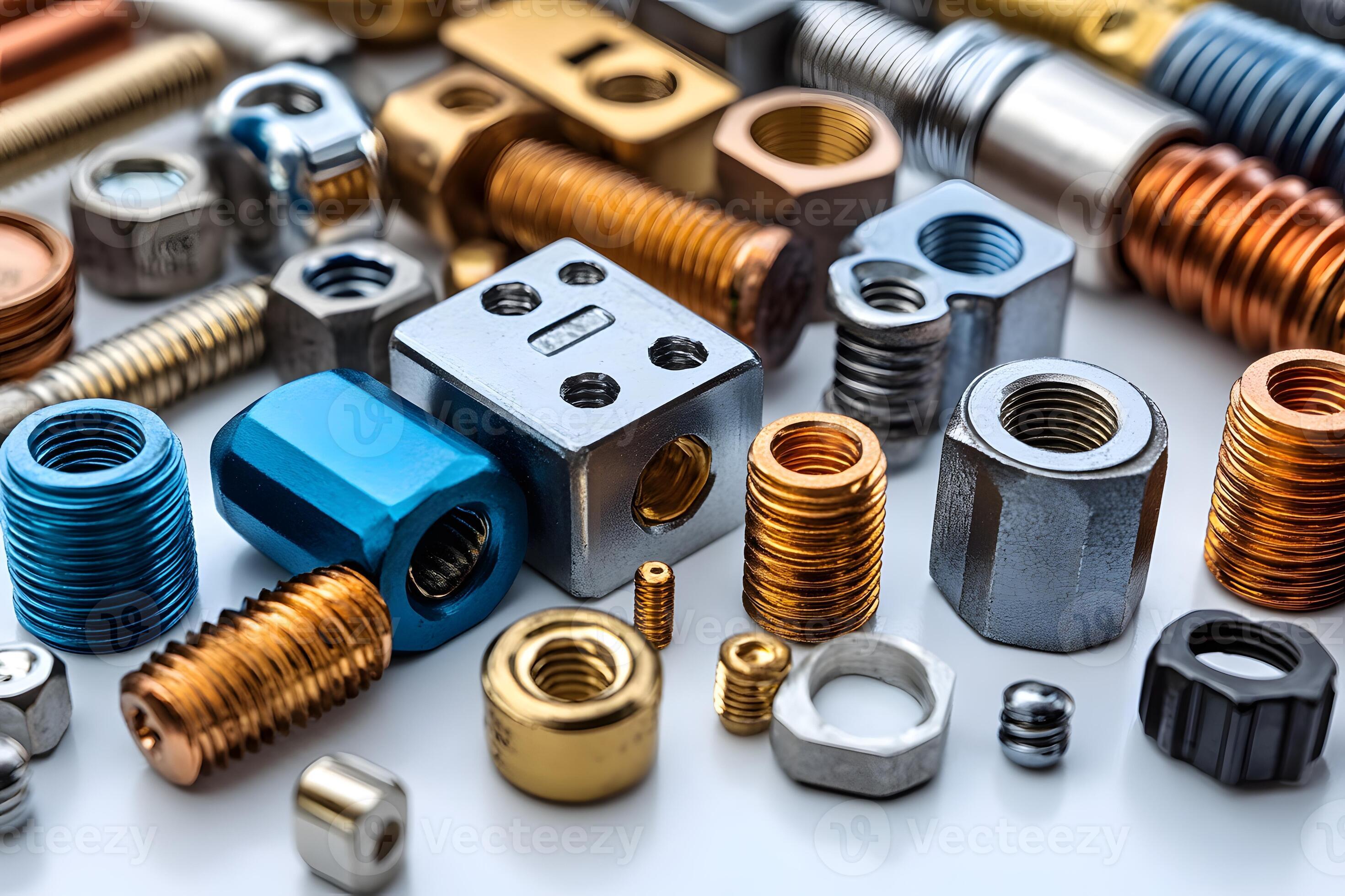 Industrial Metal Fasteners Assortment for Mechanical Engineering Projects 58295336 Stock Photo ...
