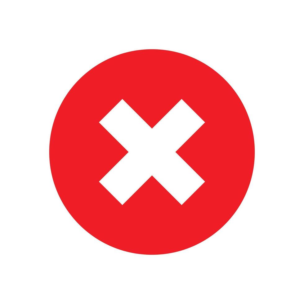 Web close window button. design of simple close or delete application 58301616 Vector Art at ...