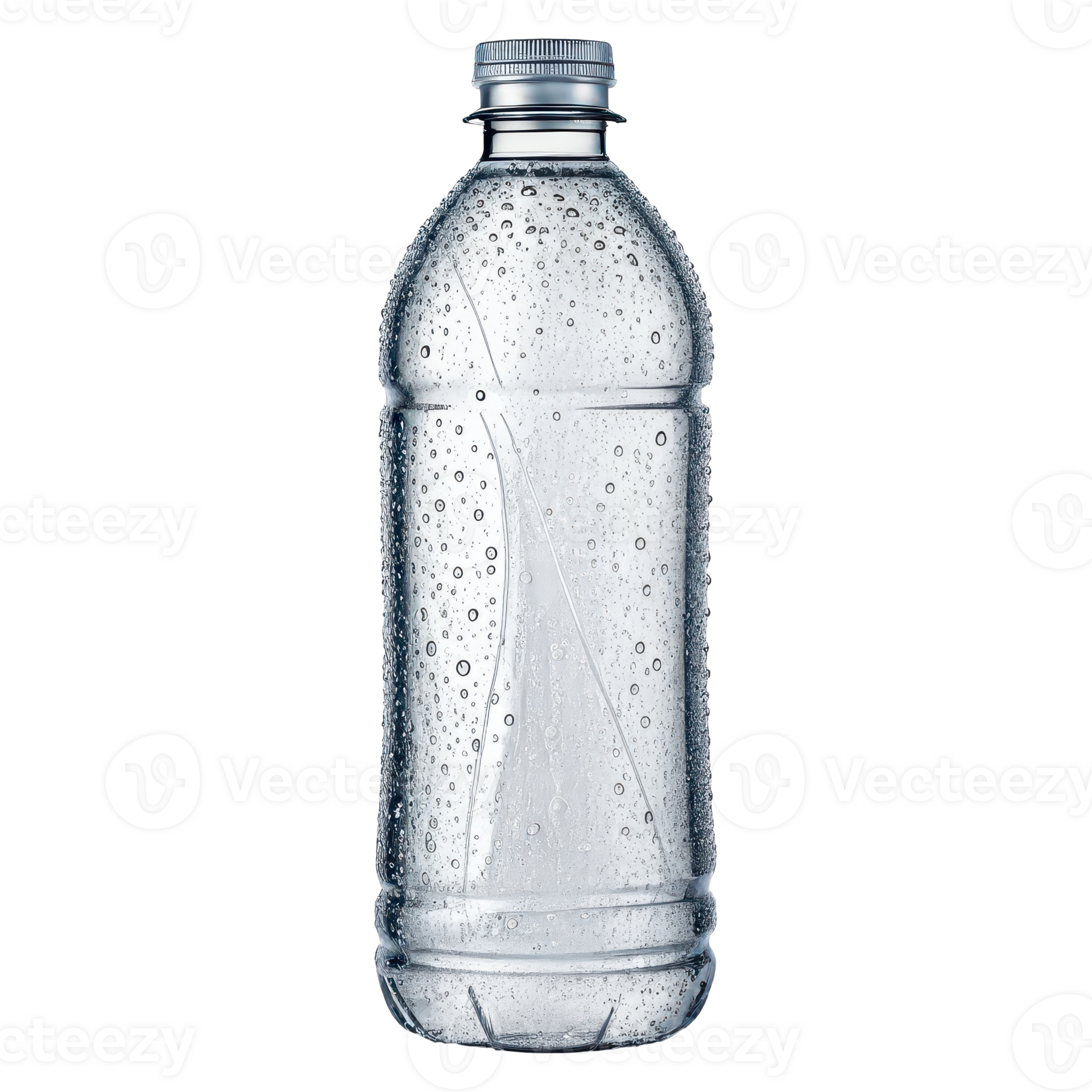 Clear Plastic Bottle with Carbonated Refreshing Liquid 58364757 PNG