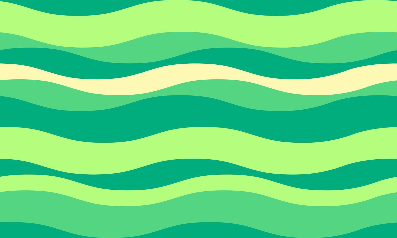 Serene, wavy abstract pattern in calming greens and pale yellow ...