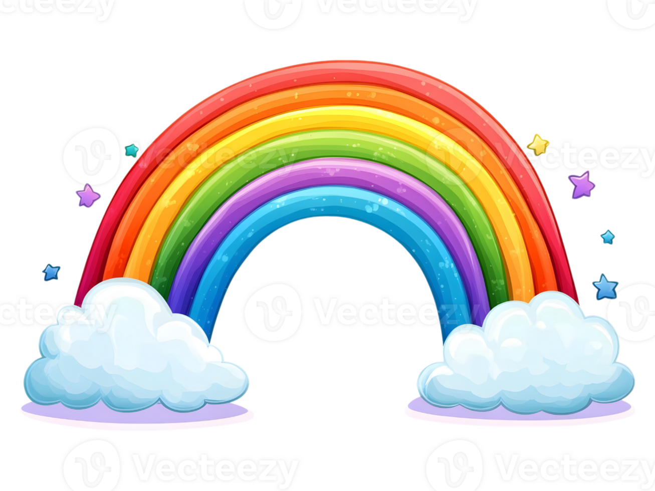 Cartoon Rainbow And Clouds PNGs for Free Download