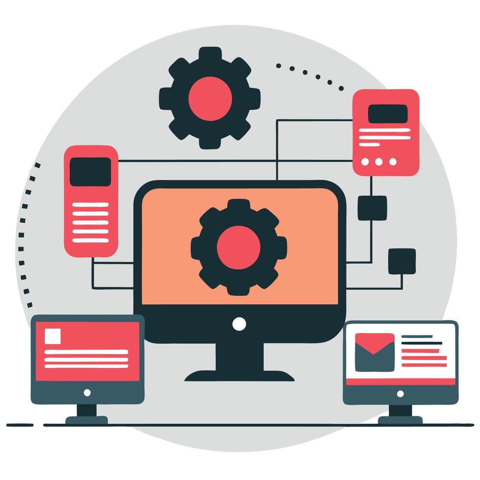 Visual Guide to Operating System Concepts and Functions Illustration ...