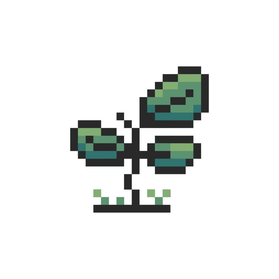 Tiny sapling pixel drawing 58564556 Vector Art at Vecteezy