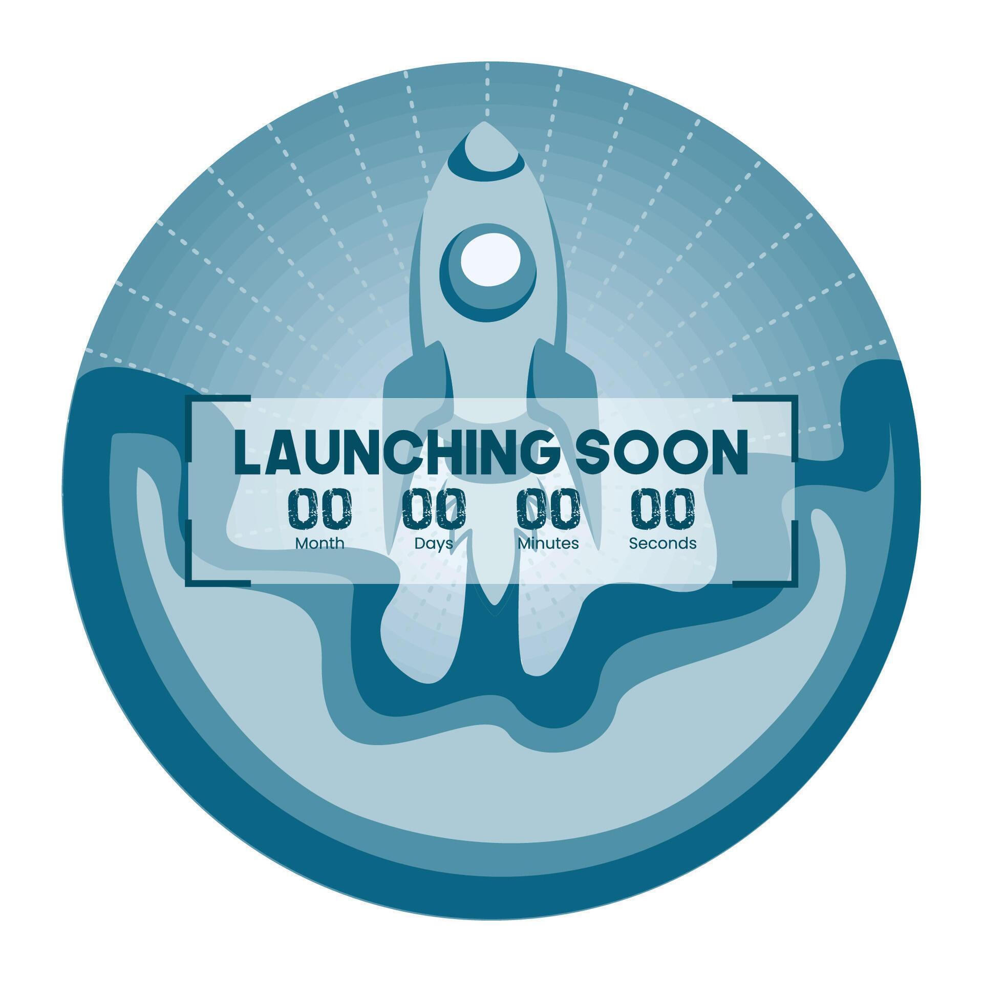 Rocket Launch Countdown Timer Design Representing New Beginnings and Exciting Opportunities ...