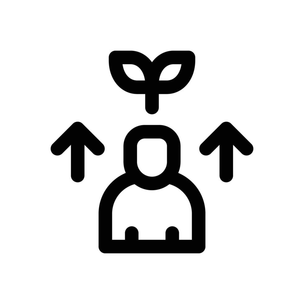 Personal Development Line Icon Clean And Minimalist Icon For Websites Mobile Apps