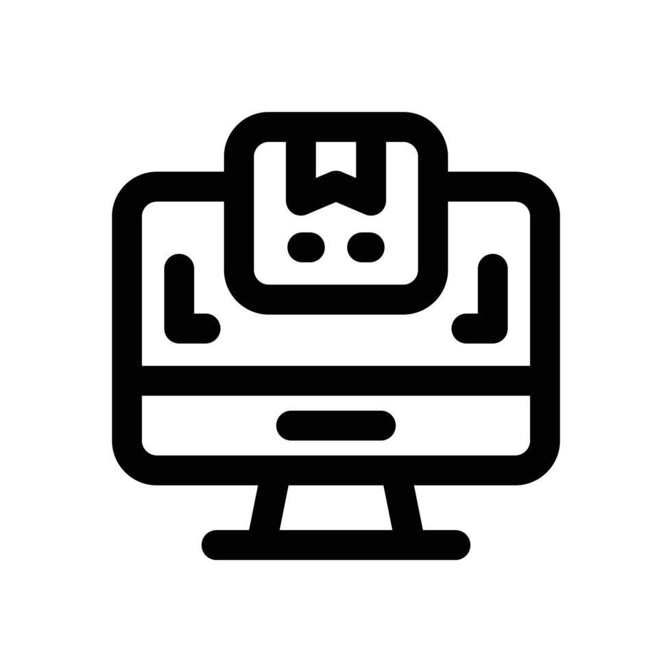 Monitoring Line Icon Clean And Minimalist Icon For Websites Mobile Apps Presentations And