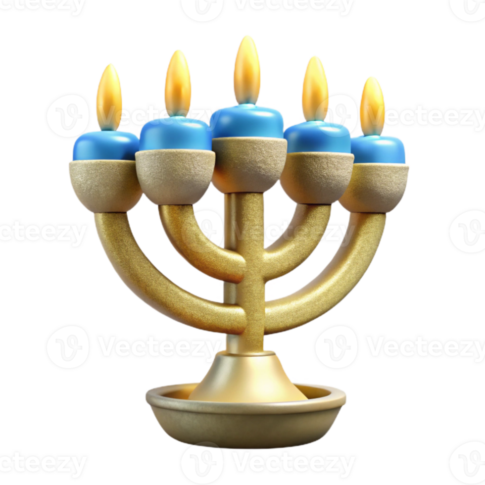 dramático moderno Janucá Menorah vela separar para judío Días festivos ...