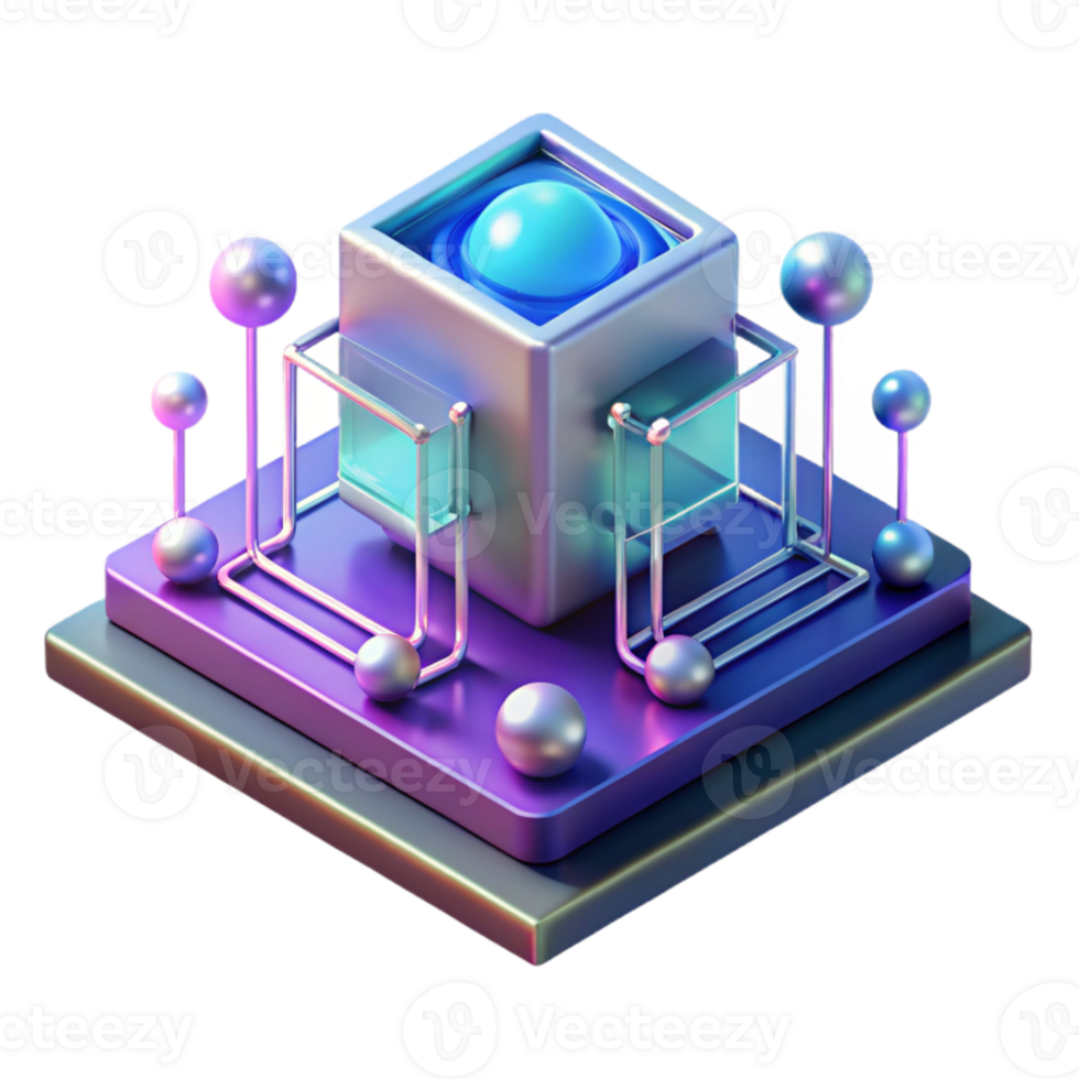 vibrant modern A quantum computer processing complex data ...