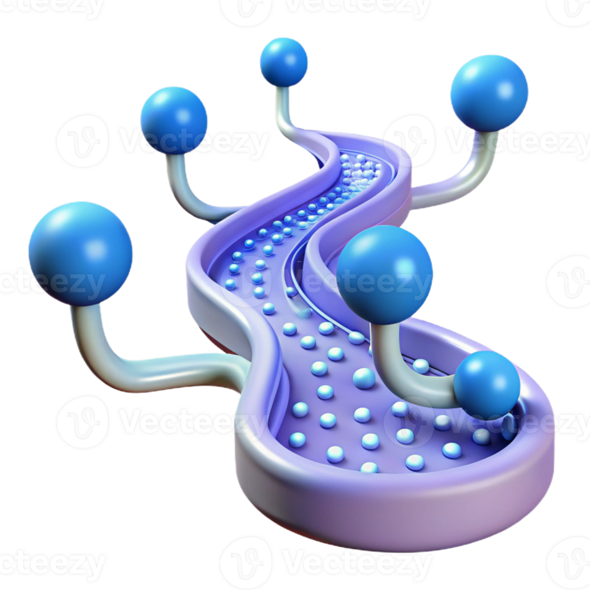 Serene Rustic A Binary Code Stream Flowing Through A Network Abstract Visualization Digital