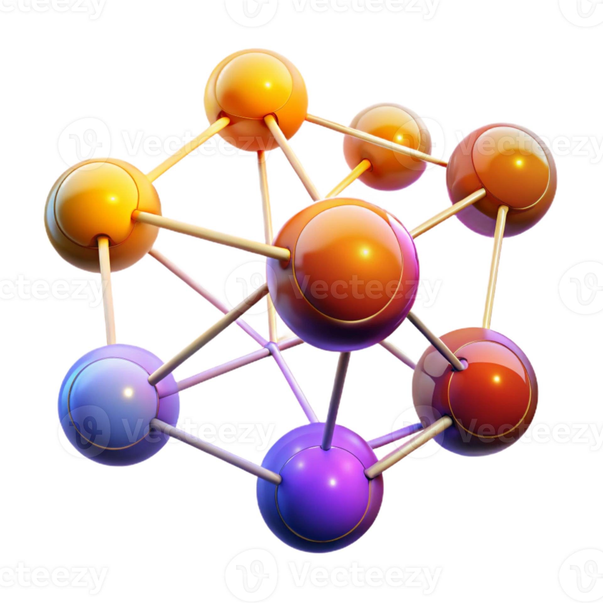 Stunning Modern A Network Of Interconnected Glowing Orbs Representing Global Internet Traffic