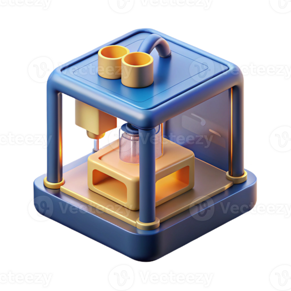 Wonderful Modern A 3d Printer Creating A Complex Object Layer By Layer Industrial Lighting