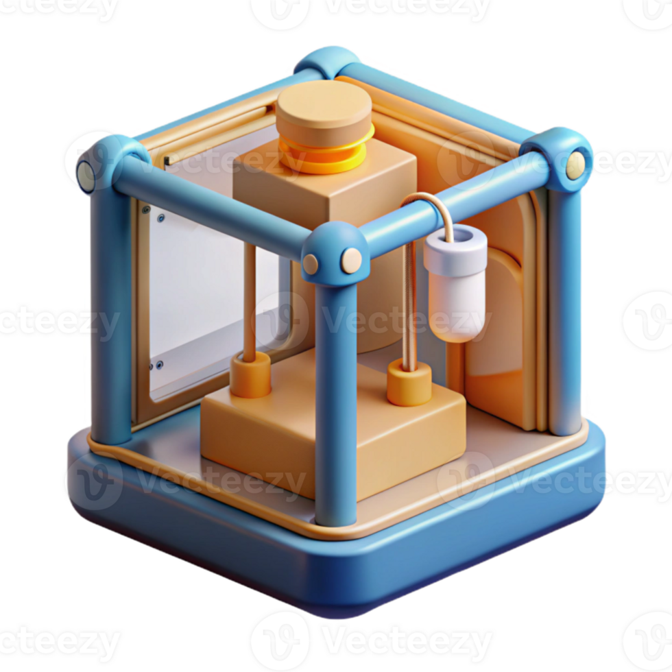 Elegant Traditional A 3d Printer Creating A Complex Object Layer By Layer Industrial Lighting