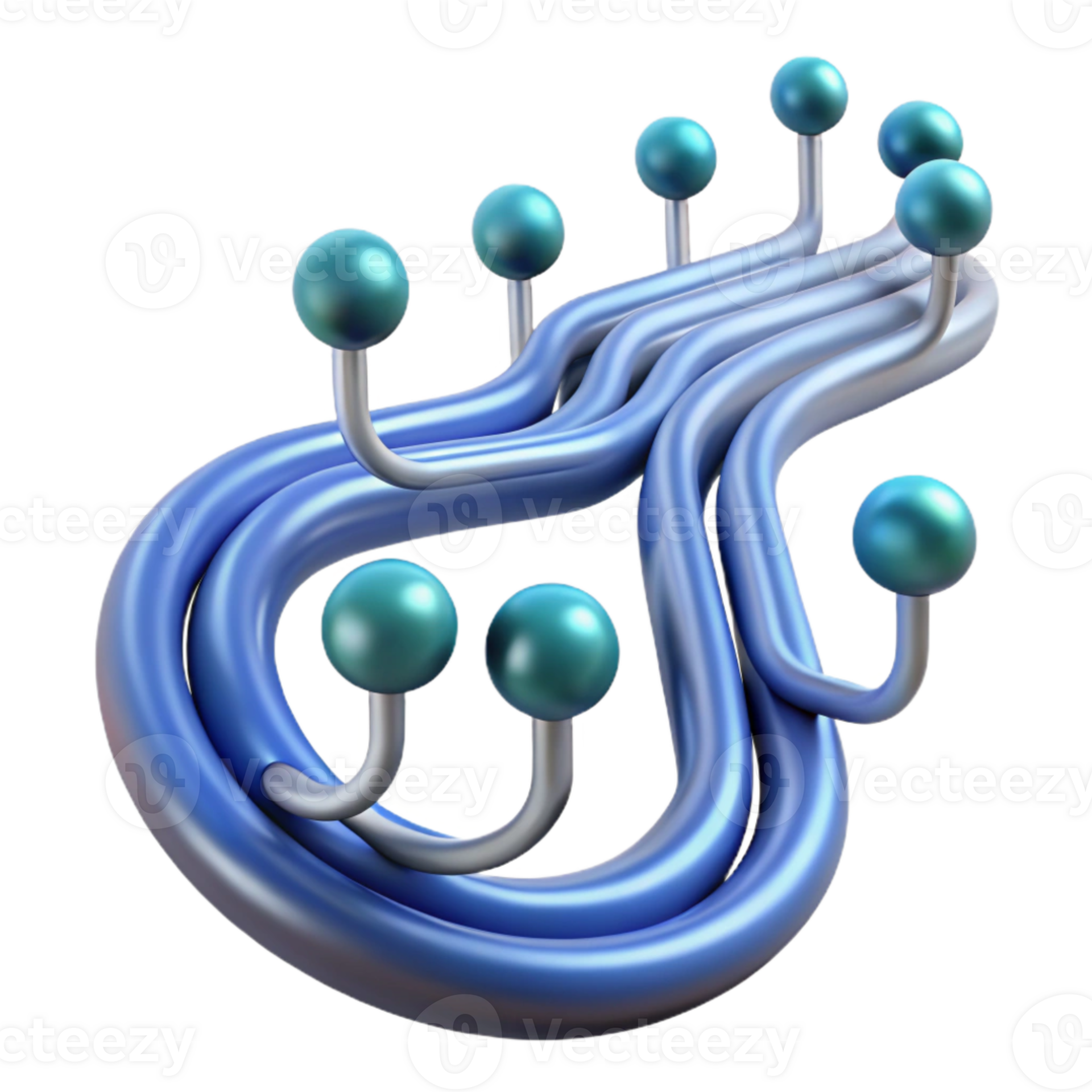 magnificent traditional A binary code stream flowing through a network ...