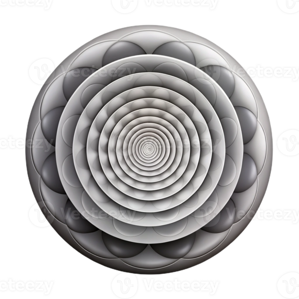 Vibrant Abstract A Mesmerizing Pattern Of Concentric Circles Radiating Outwards Rendered In A