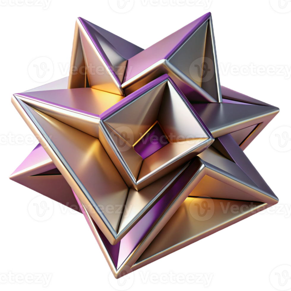 Vibrant Vintage A Dynamic Composition Of Intersecting Planes And Angles Rendered In Metallic