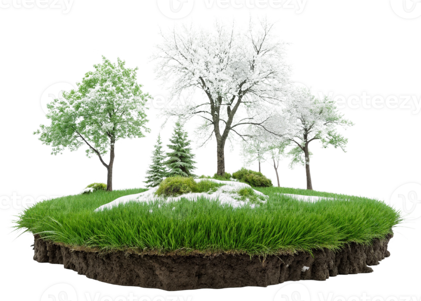 Lush green grass and snowy trees create serene landscape scene 58679253 PNG Lush green grass and snowy trees create serene landscape scene 58679253 PNG
