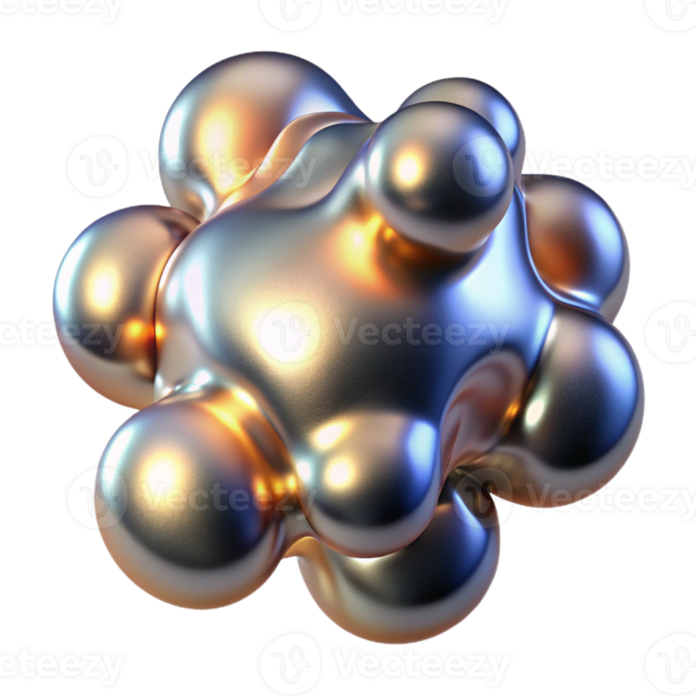 Vibrant Vintage Amorphous Blobs Of Metallic Liquid Mercury Morphing And Merging Illuminated By