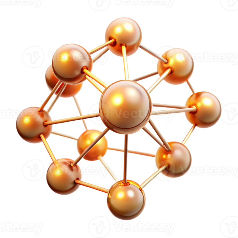 Beautiful Rustic A Network Of Interconnected Glowing Orbs Pulsating
