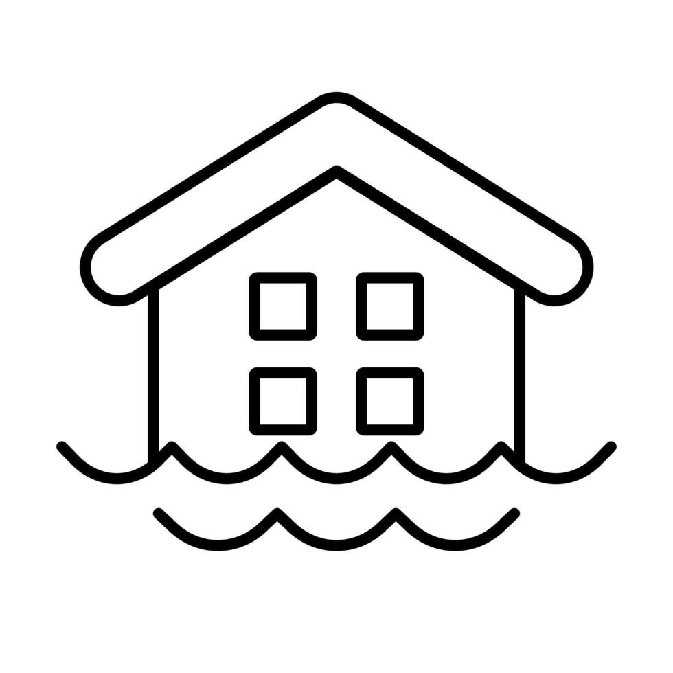 Simple flood icon. Flooding. 58748539 Vector Art at Vecteezy