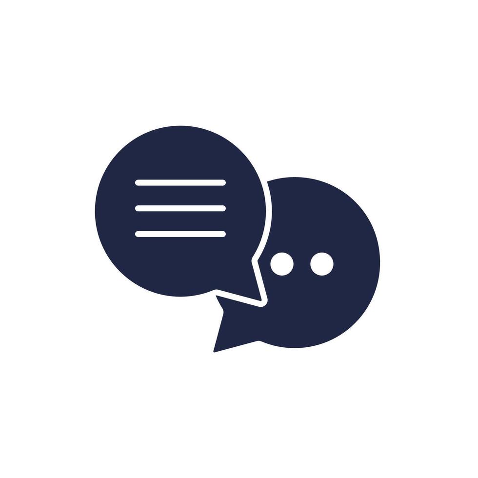 chat icons Flat style design 58781065 Vector Art at Vecteezy