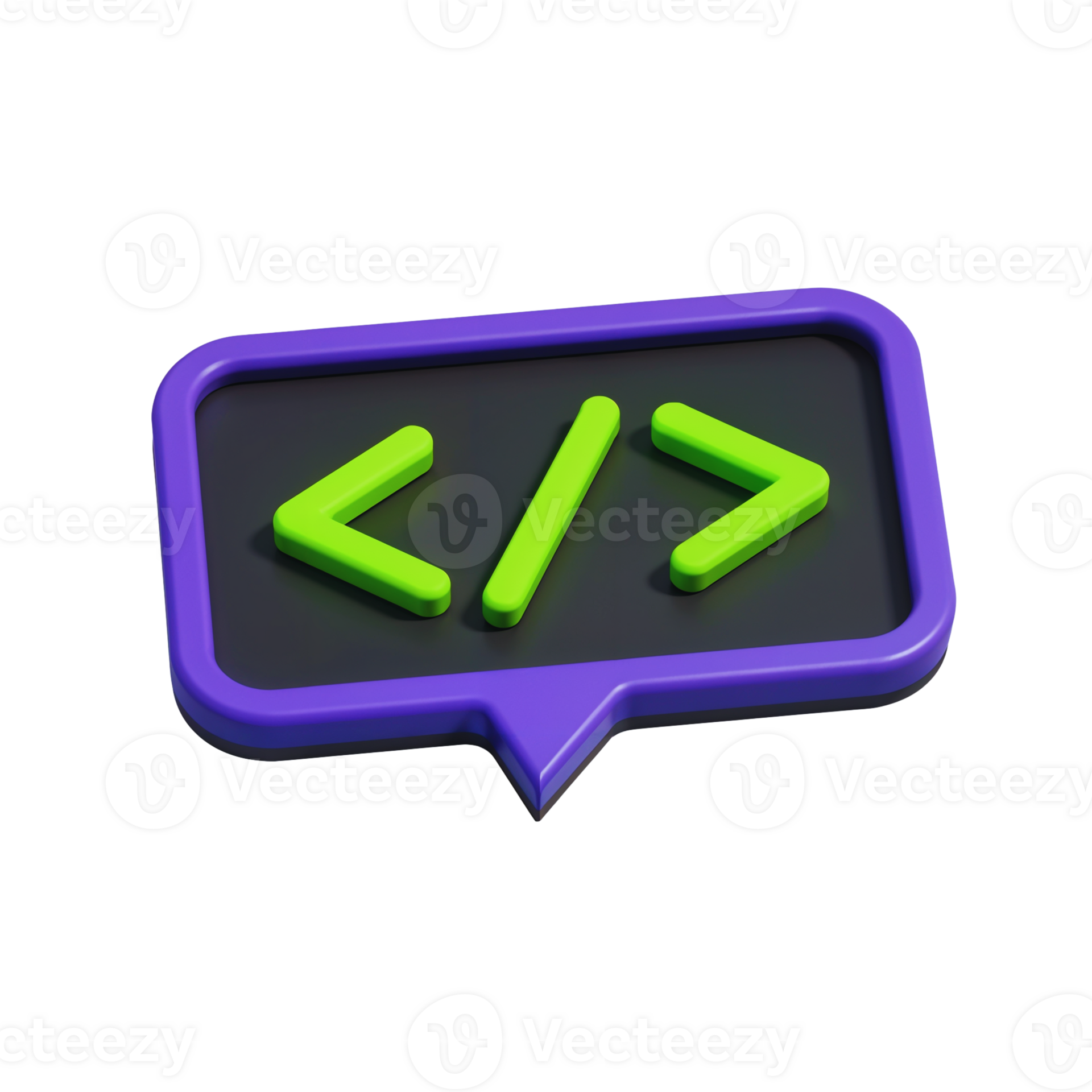 Colorful coding symbol with speech bubble design for developers ...