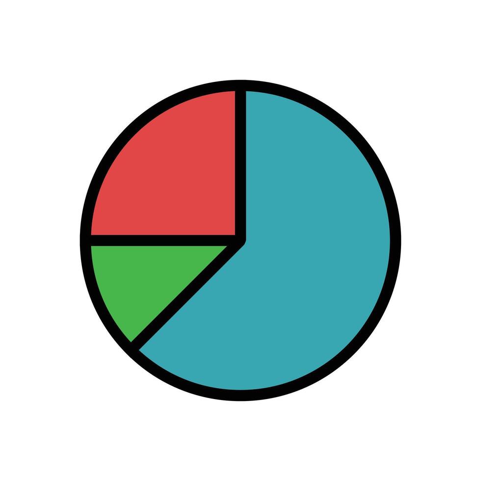 Simple Pie Chart Illustration 58831025 Vector Art at Vecteezy