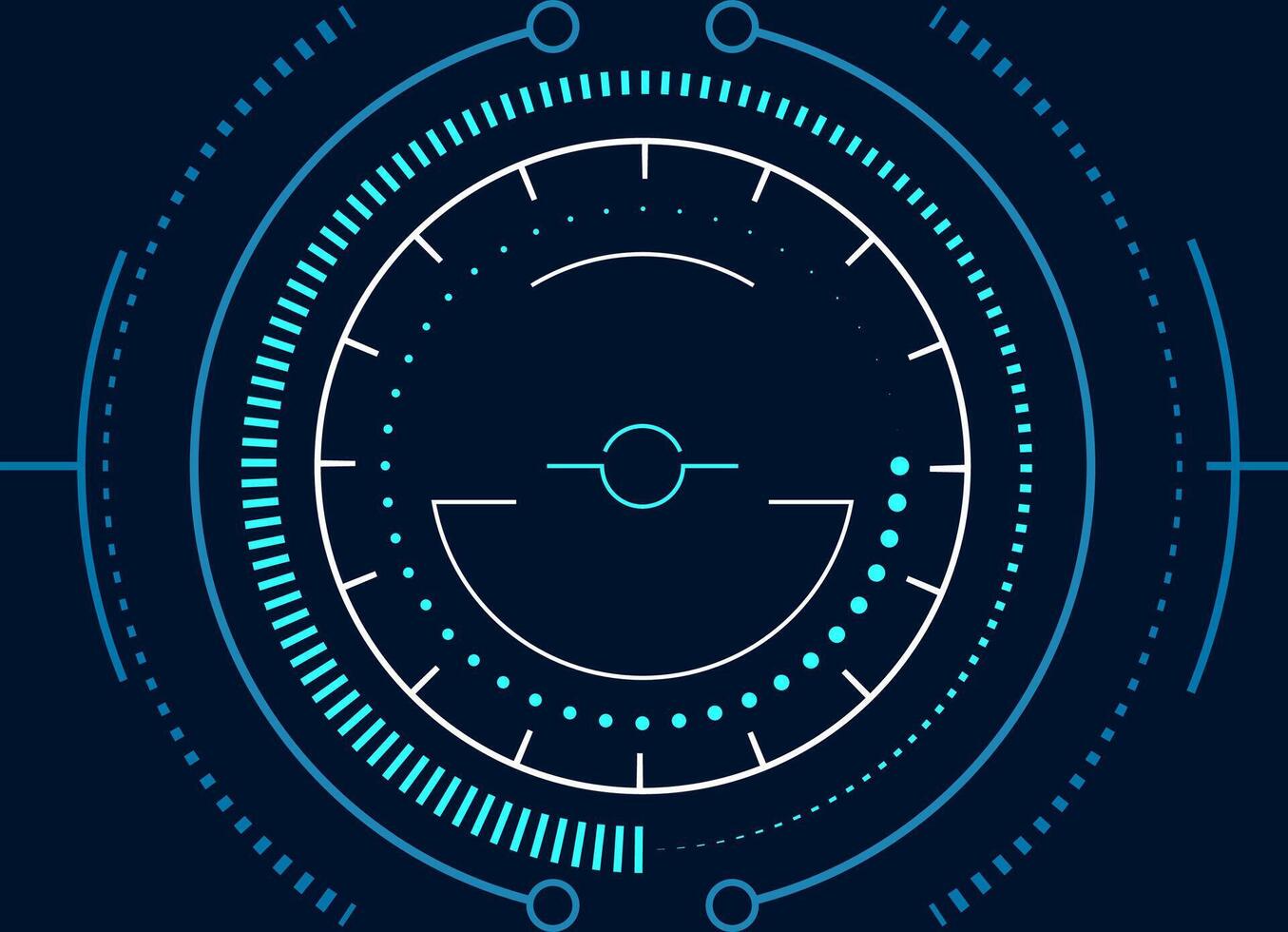 Circular Loading Bar Spinning And Showing Progress With Futuristic Design And Digital Interface