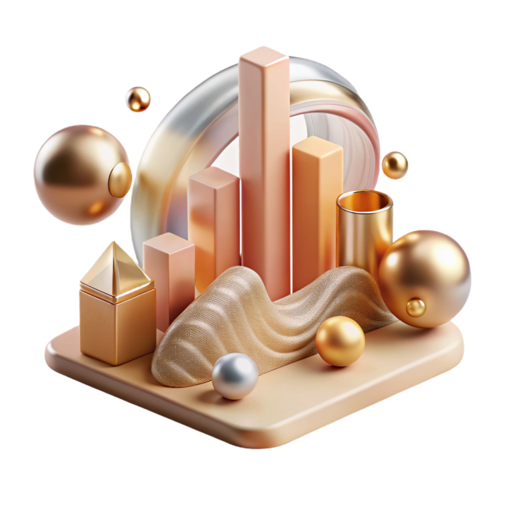 serene vintage Abstract Data Visualization Graph Transparent for ...