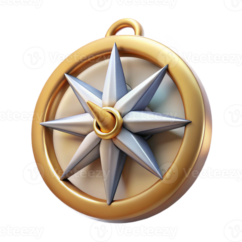 Dramatic Creative Compass Rose Navigation Tool Cutout For Cartography