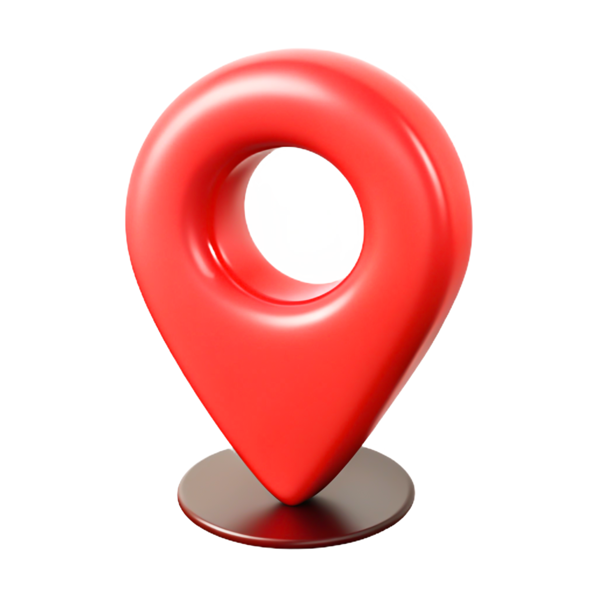 3D Red Location Pin Icon Realistic GPS Marker for Maps and Navigation 59022703 PNG