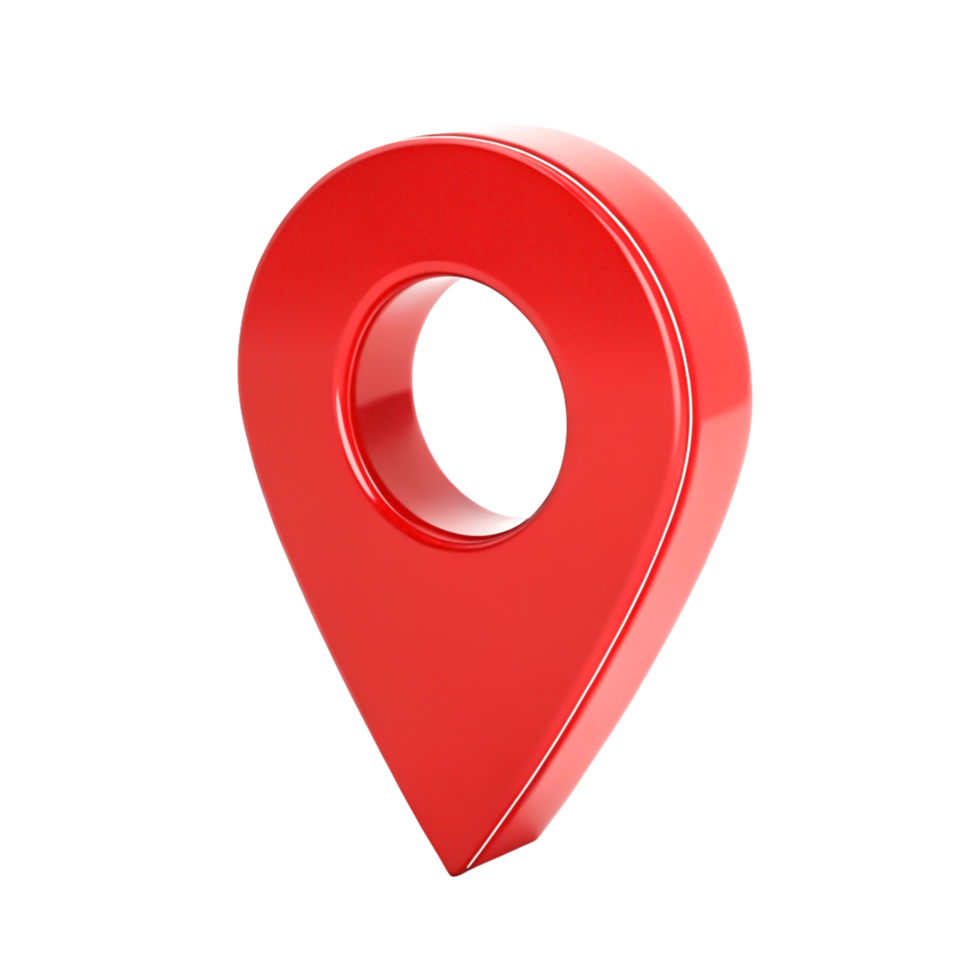 3D Red Location Pin Icon Navigation, Map Marker, GPS Pointer 59023042 PNG