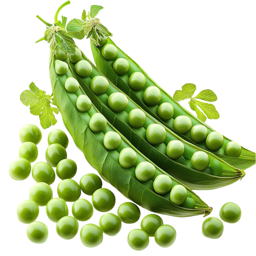 Vibrant green peas pods arranged beautifully representing fresh organic ...