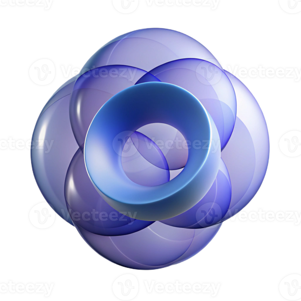 Extraordinary Abstract A Series Of Overlapping Translucent Circles Creating A Sense Of Depth