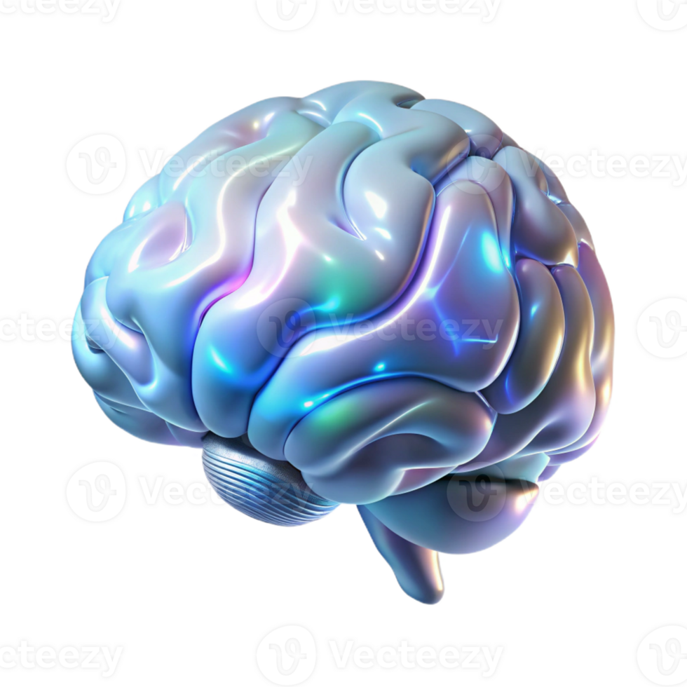 Impressive Minimalist A Holographic Projection Of A Human Brain Rotating Slowly Displaying