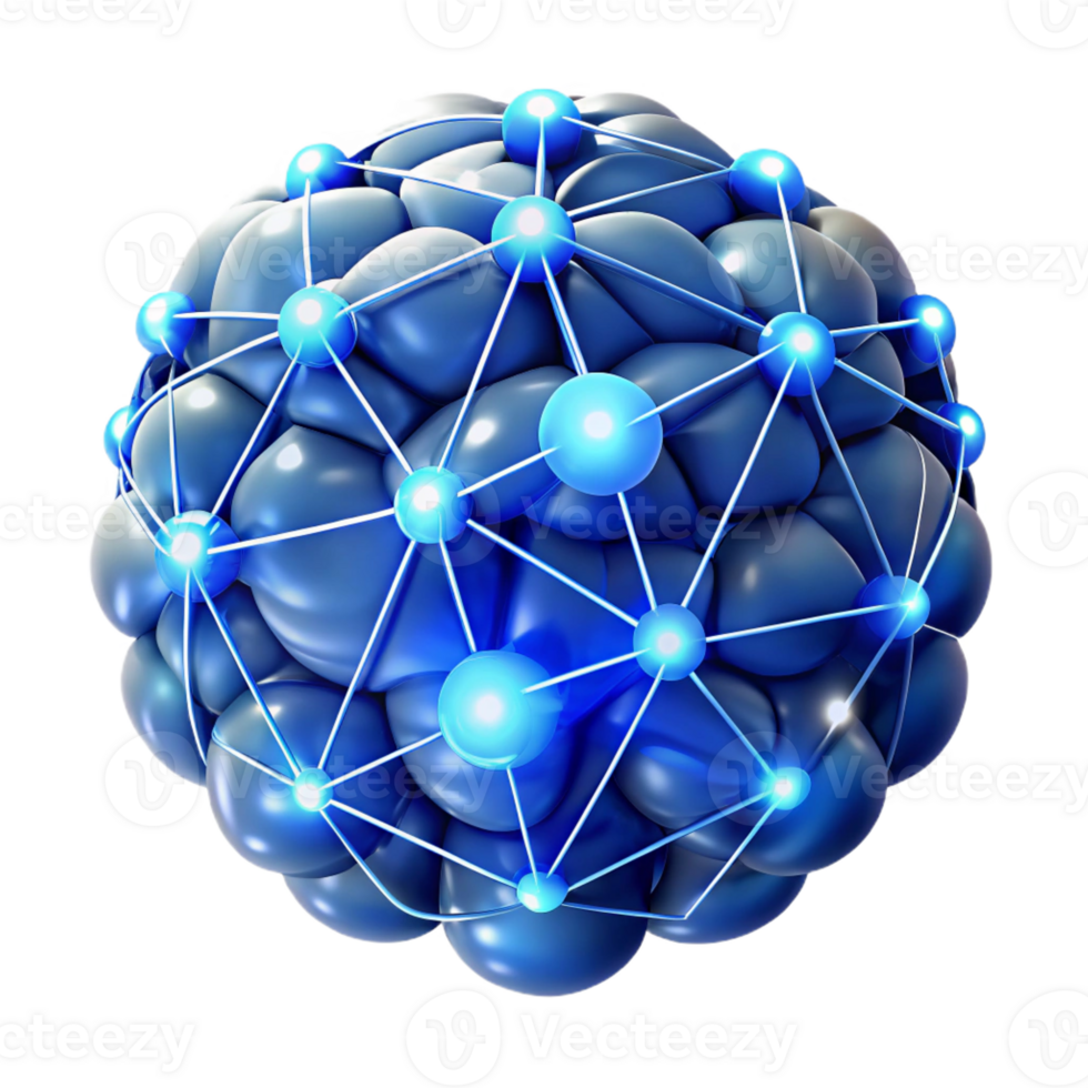 Extraordinary Classic A Network Of Interconnected Glowing Nodes Forming The Shape Of A Human
