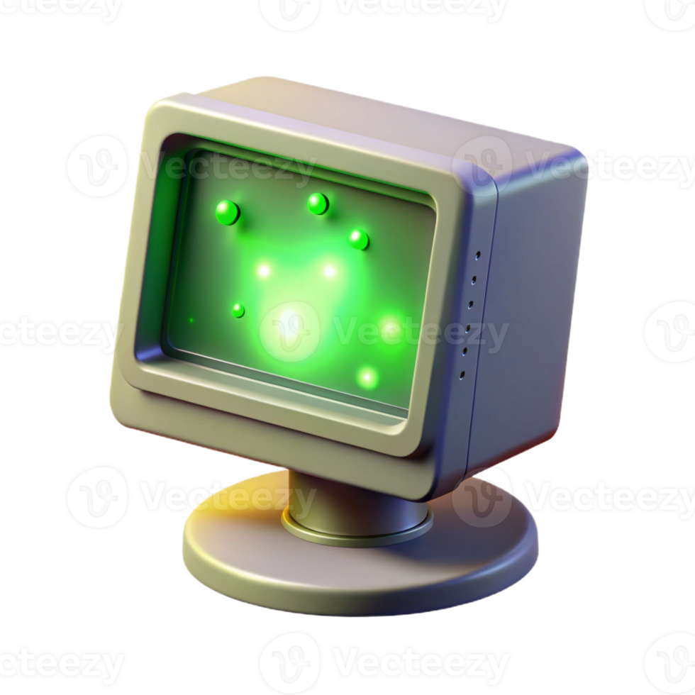 Stunning Rustic A Vintage Computer Monitor Displaying Green Code