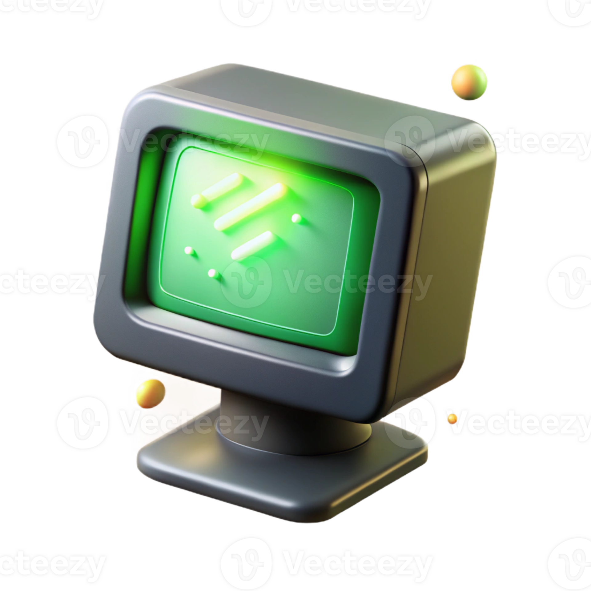 Wonderful Rustic A Vintage Computer Monitor Displaying Green Code