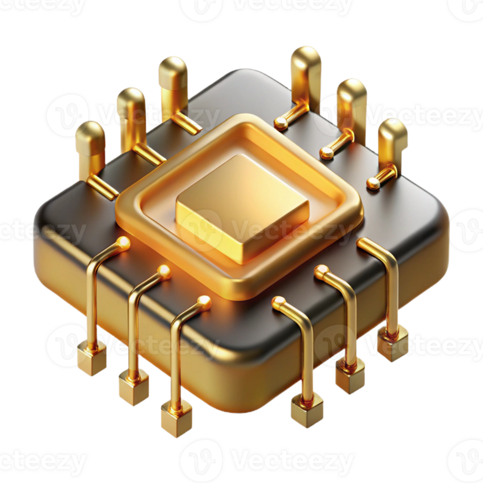 Vibrant Vintage A Close Up Of A Microchip With Intricate Authentic