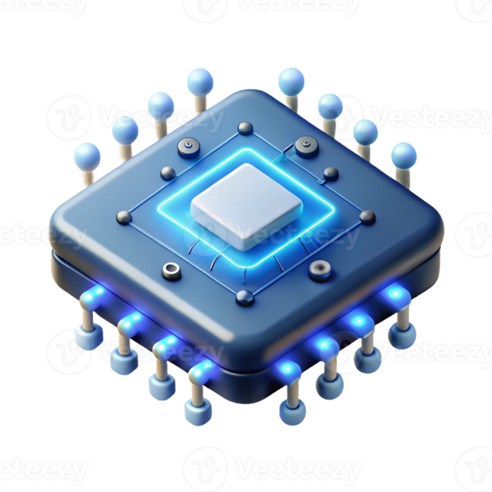 Elegant Creative A Single Levitating Microchip Emitting Binary Code